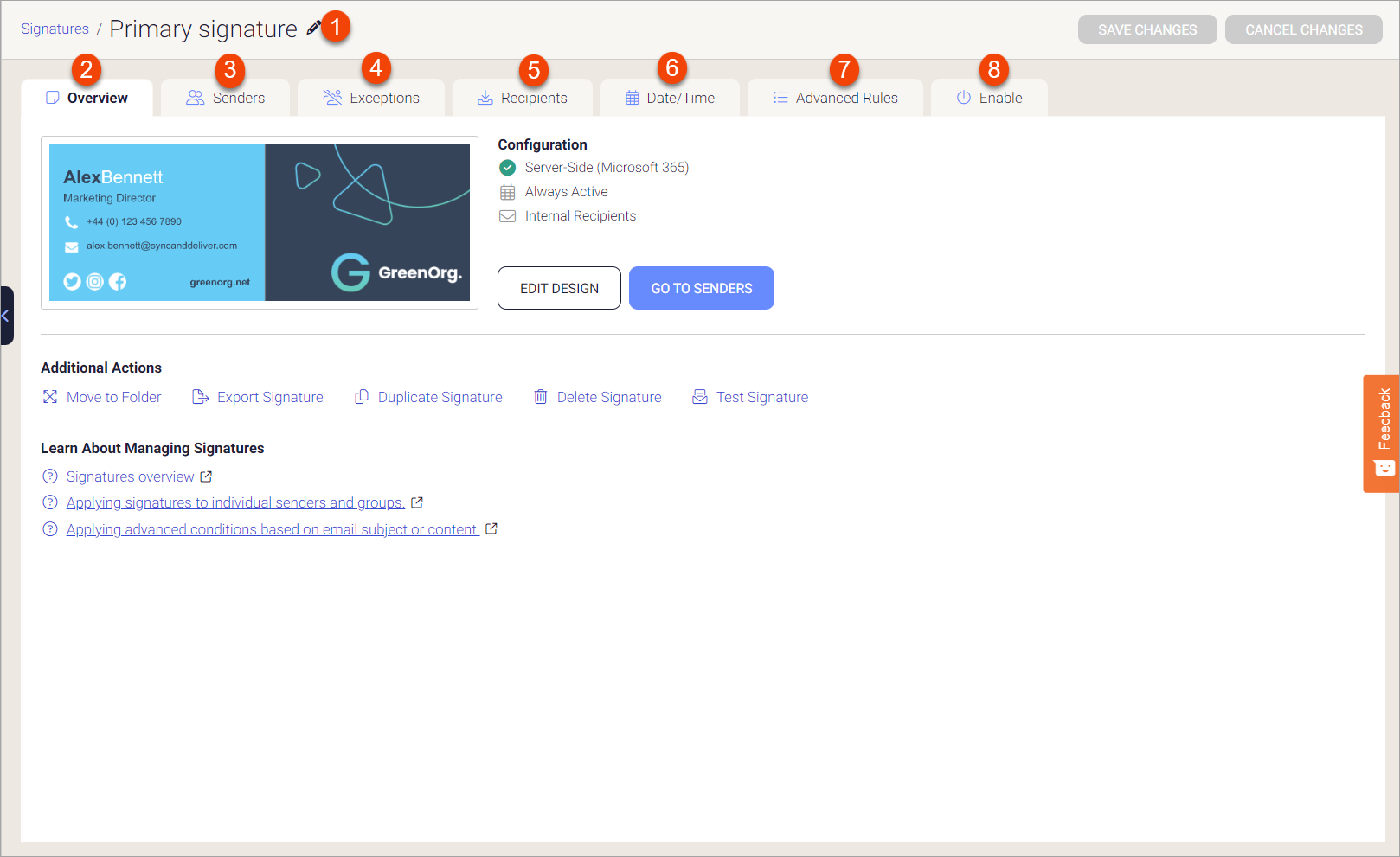 Manage Signature Rules – Exclaimer Knowledge Base